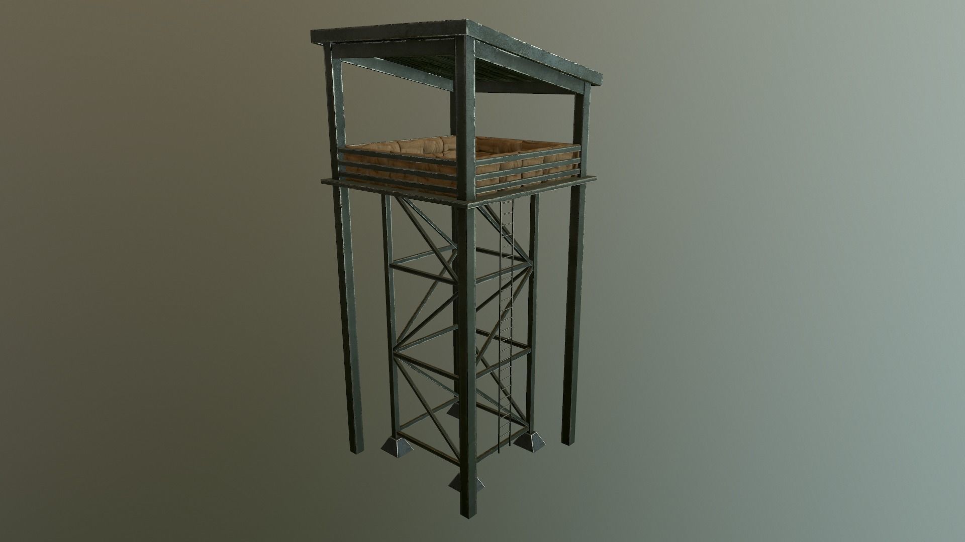 3D model Military Watchtower VR / AR / low-poly | CGTrader