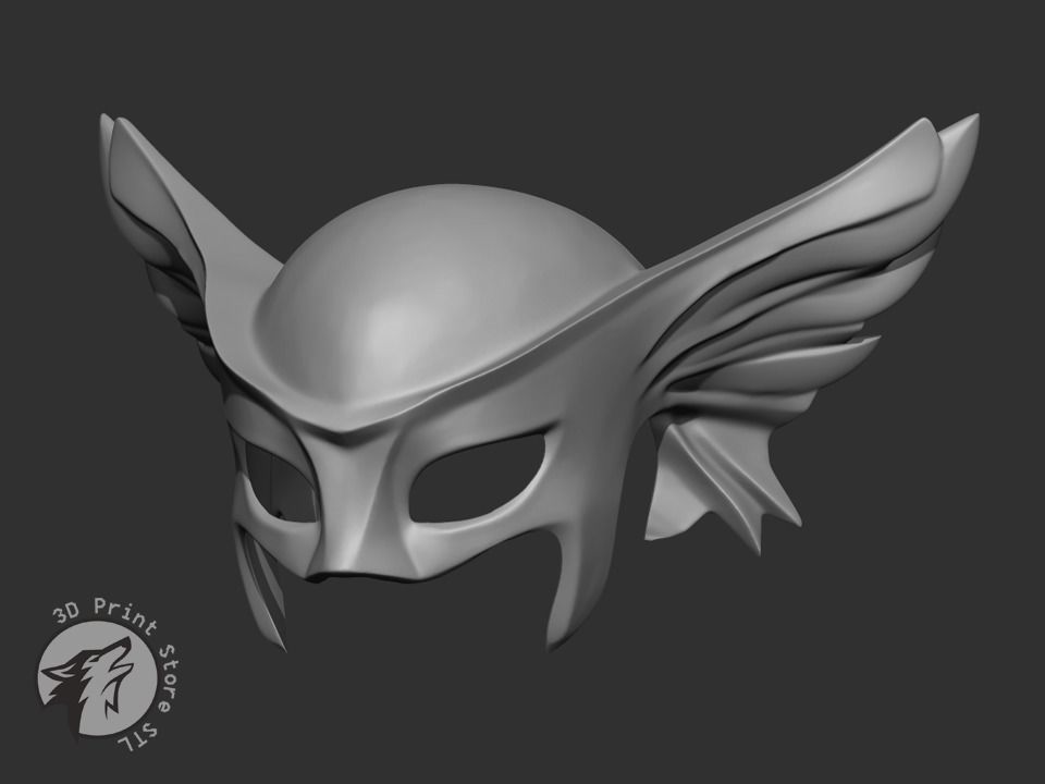 Hawkgirl Helmet From DC Comics - Fan Art 3D model 3D printable | CGTrader
