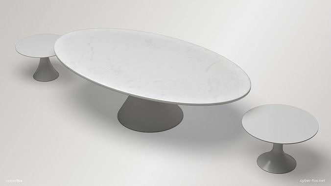 3D model Futuristic Tables Set VR / AR / low-poly | CGTrader