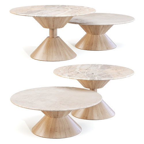 3D model Natuzzi Italia Feudo - Coffee Table VR / AR / low-poly | CGTrader