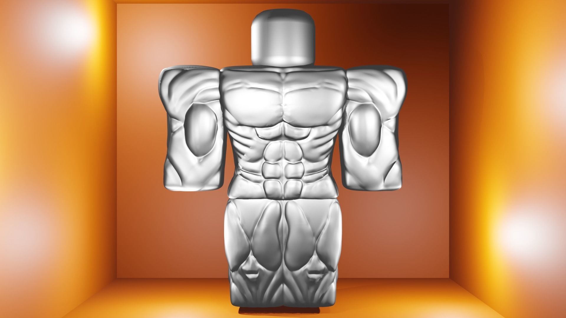 R6 Muscular Roblox Morph 3D model | CGTrader
