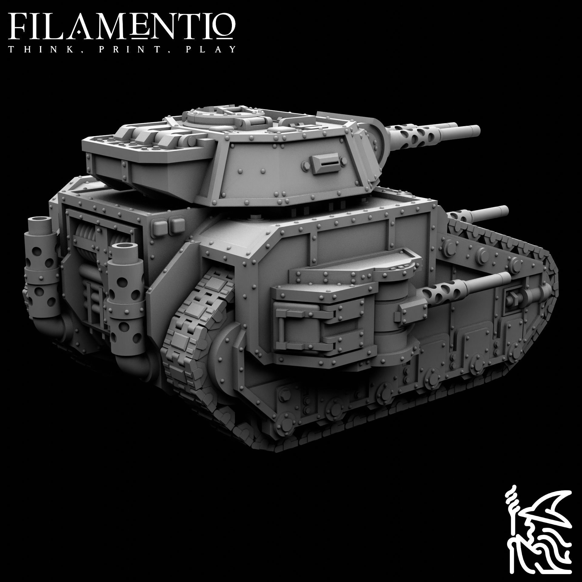 Main Battle Tank Mortilda 3D model 3D printable | CGTrader