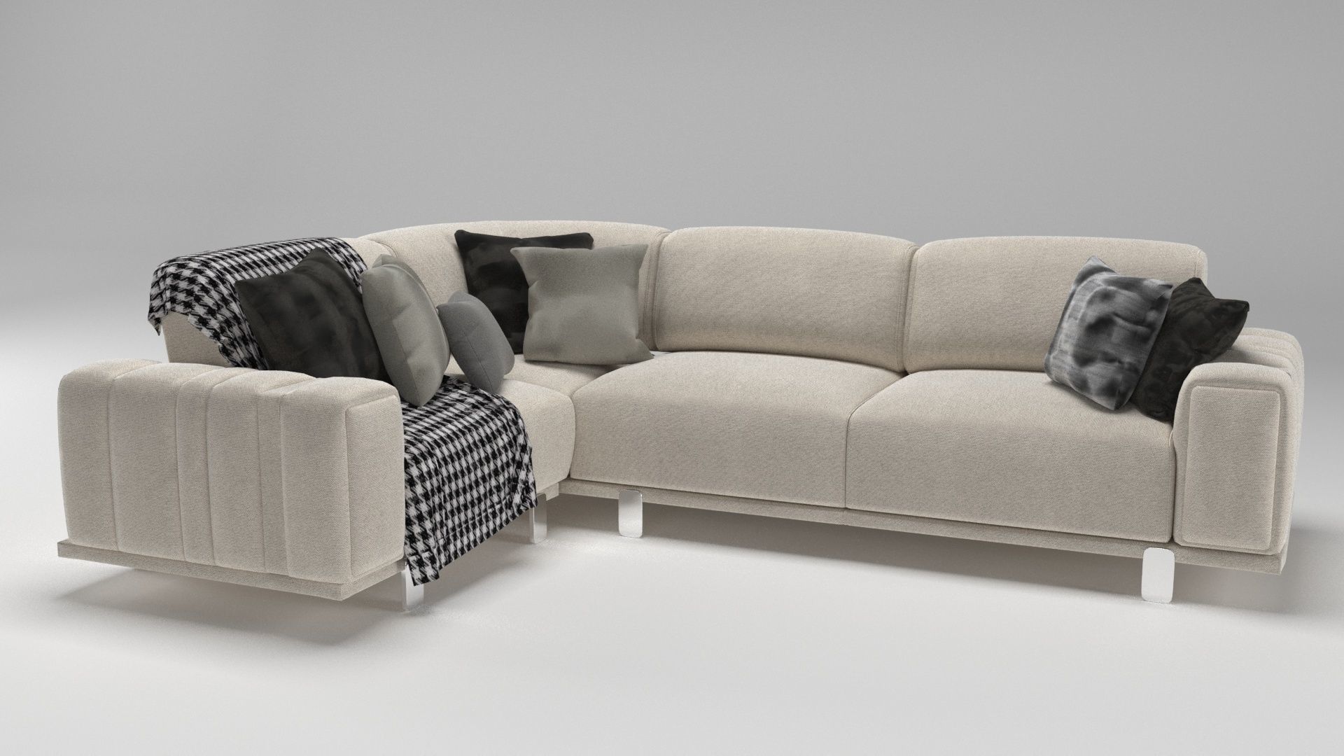 3D model OCEAN FULL CORNER SOFA VR / AR / low-poly | CGTrader