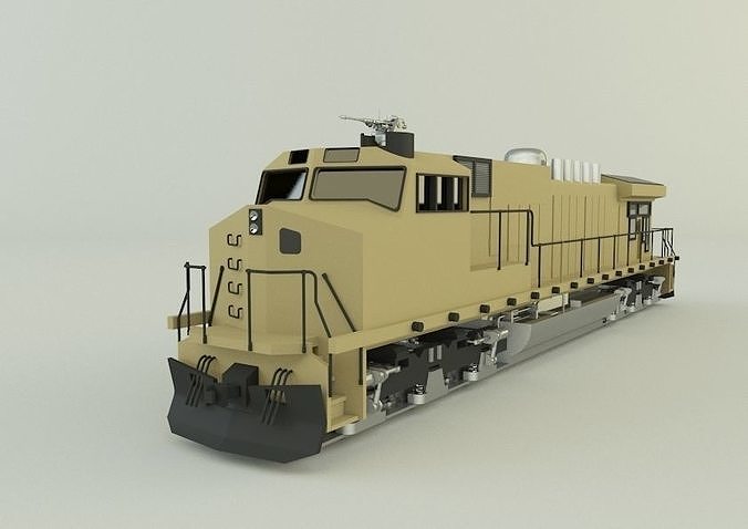 armored locomotive train 3D model | CGTrader