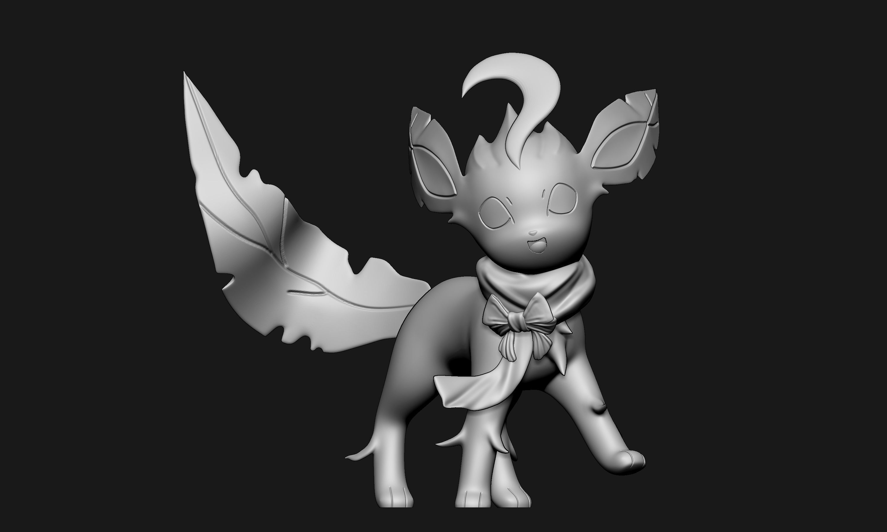Pokemon - Christmas Leafeon 3D model 3D printable | CGTrader