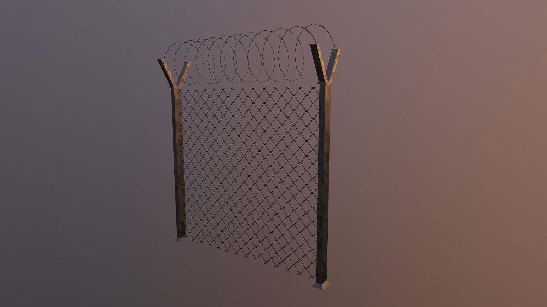 3D model Barbed Wire Fence VR / AR / low-poly | CGTrader