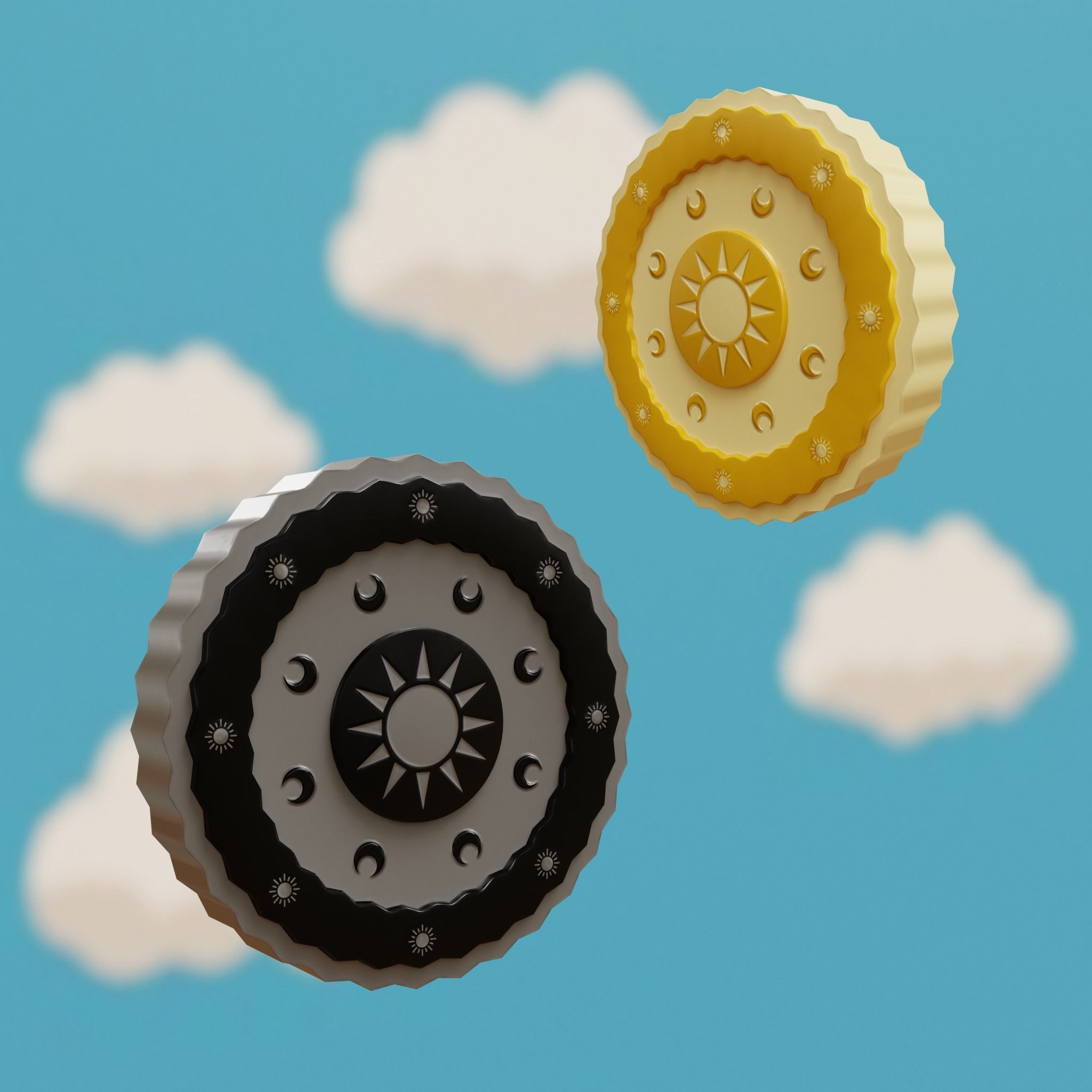 3D Model Collection Cartoon Coins Full Pack VR / AR / low-poly | CGTrader