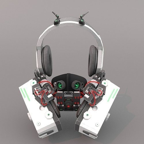 3D model vr head set lowpoly Mechanical hardsurface 4k tex VR / AR ...