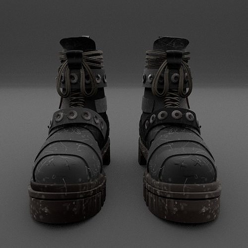3D model Dr Martine lowpoly shoes modeling VR / AR / low-poly | CGTrader