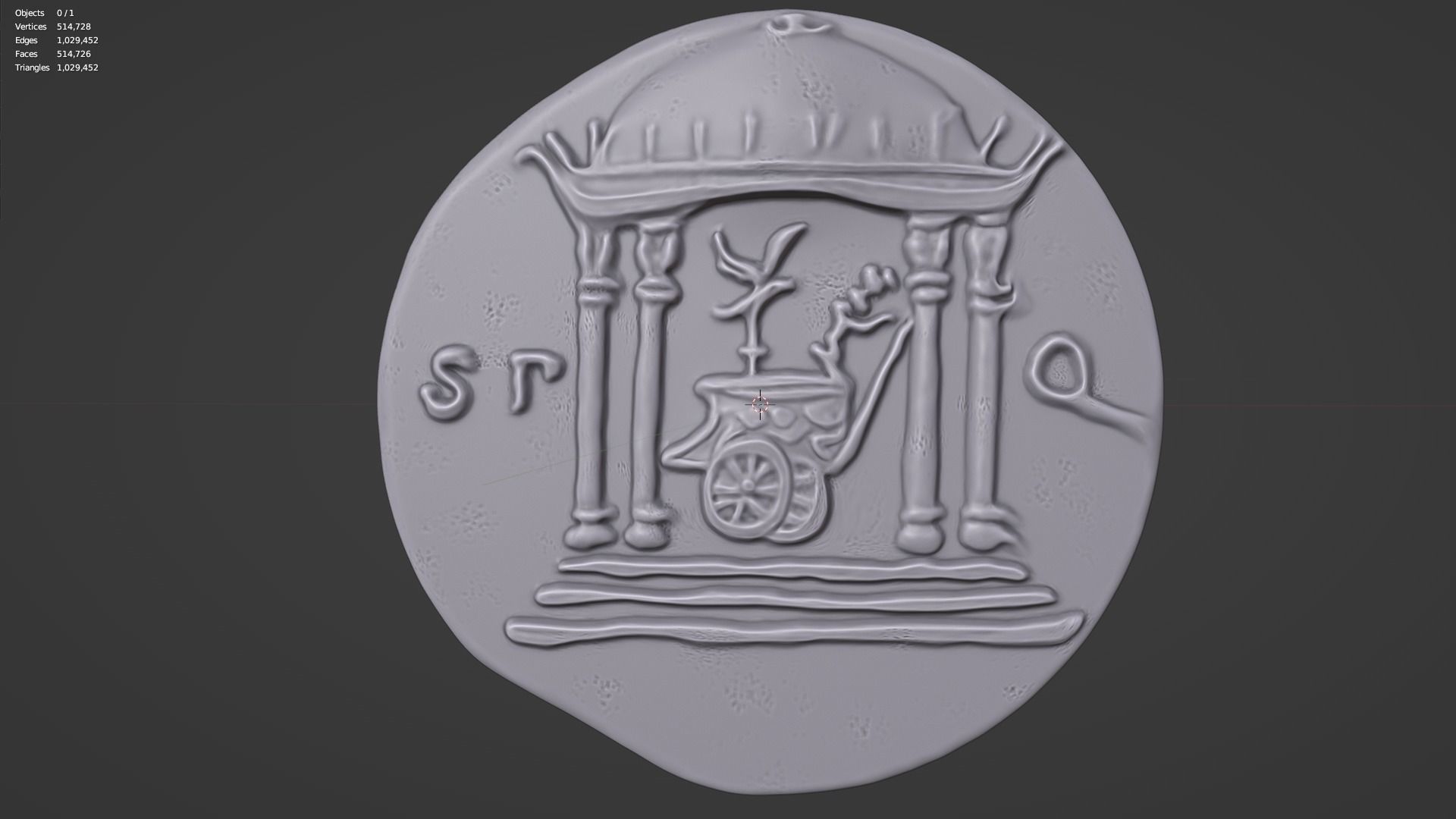 ancient rome coin-victory over Parthia 3D model 3D printable | CGTrader