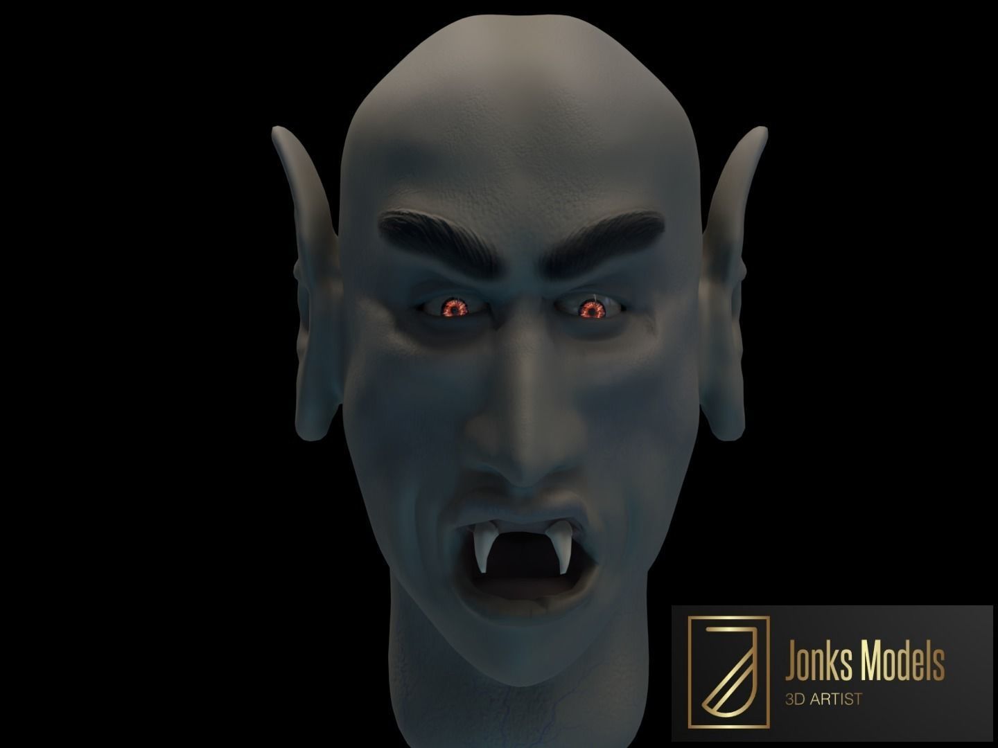 3D model Posable Vampire Head VR / AR / low-poly | CGTrader