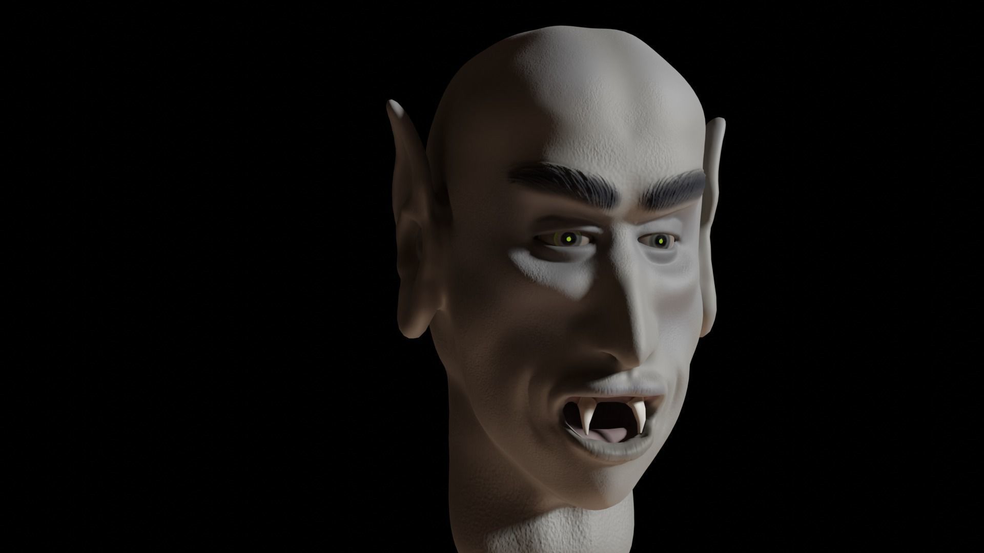 3D model Posable Vampire Head VR / AR / low-poly | CGTrader