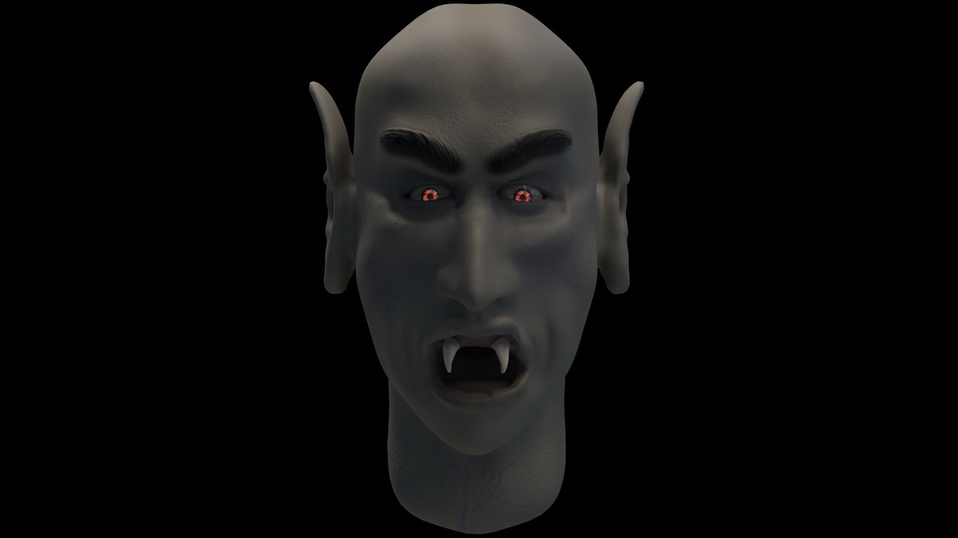 3D model Posable Vampire Head VR / AR / low-poly | CGTrader