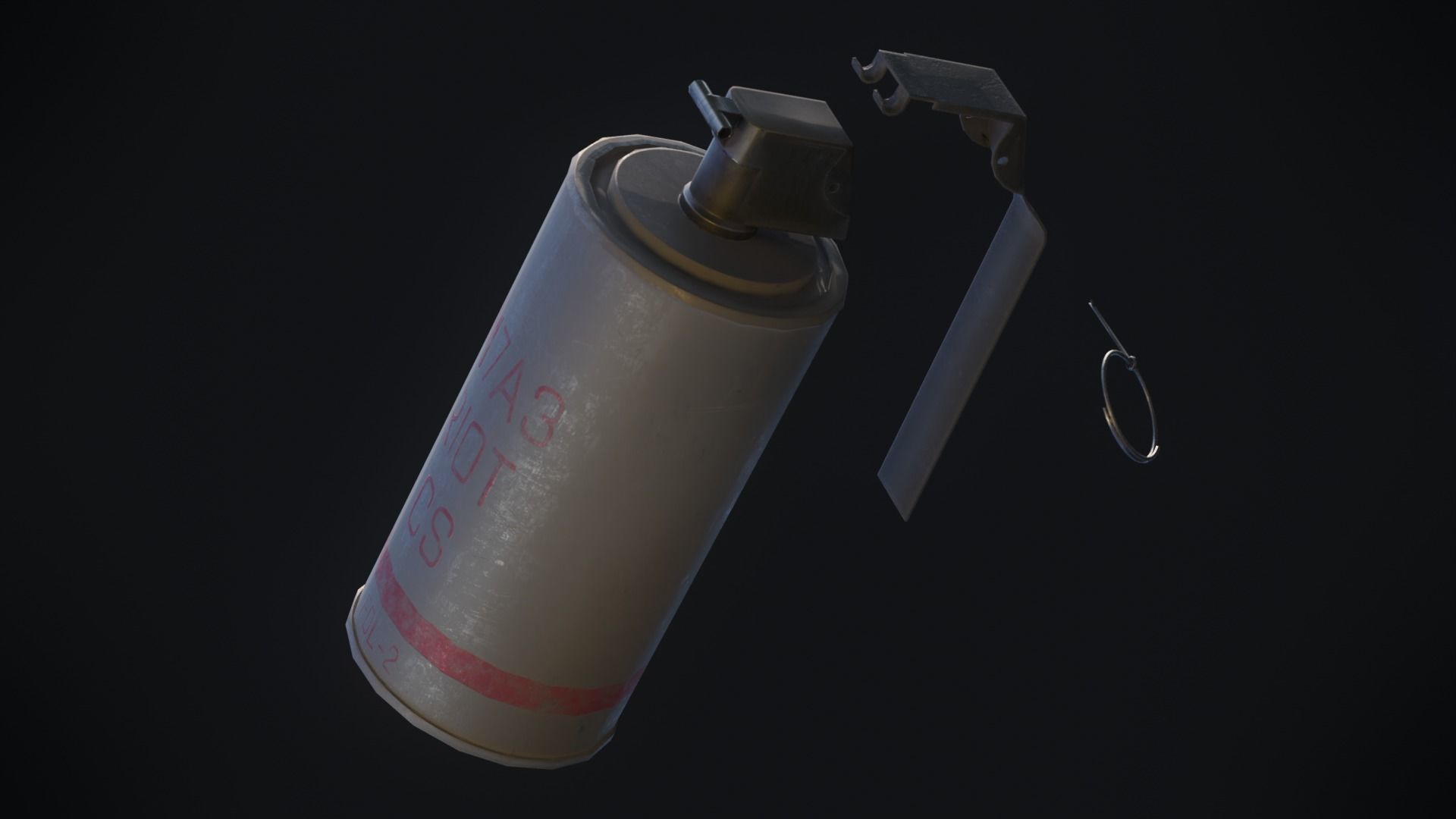 3D model 3D game-ready models of 5 Photorealistic Grenades VR / AR ...