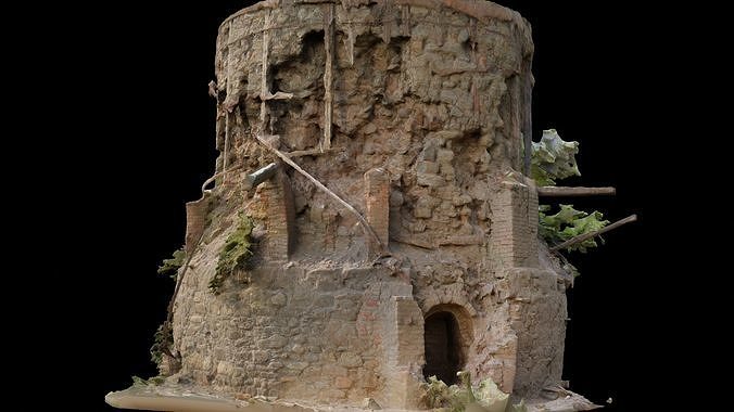 Tower ruin 3D model | CGTrader