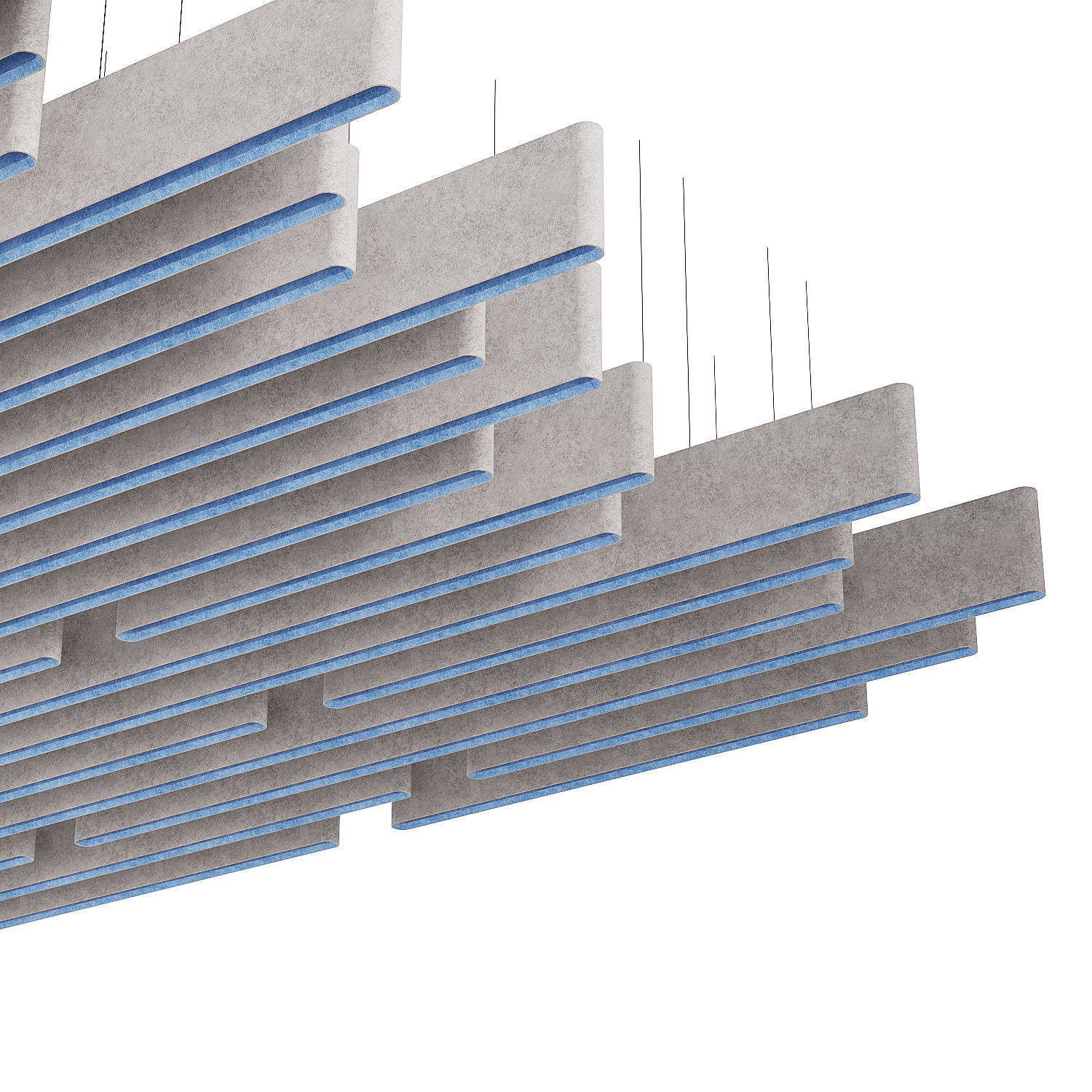 Warp Acoustic Ceiling Baffle 3D model | CGTrader