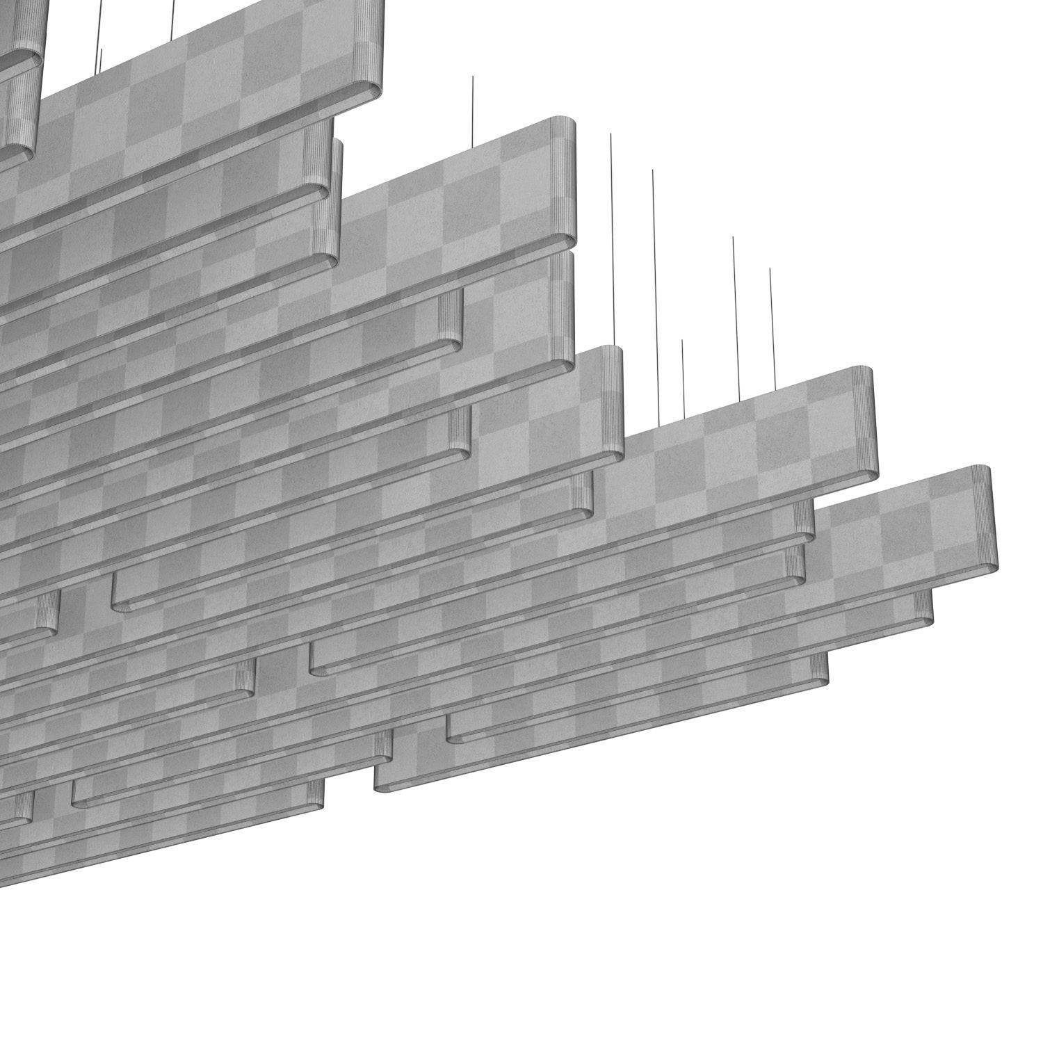 Warp Acoustic Ceiling Baffle 3D model | CGTrader