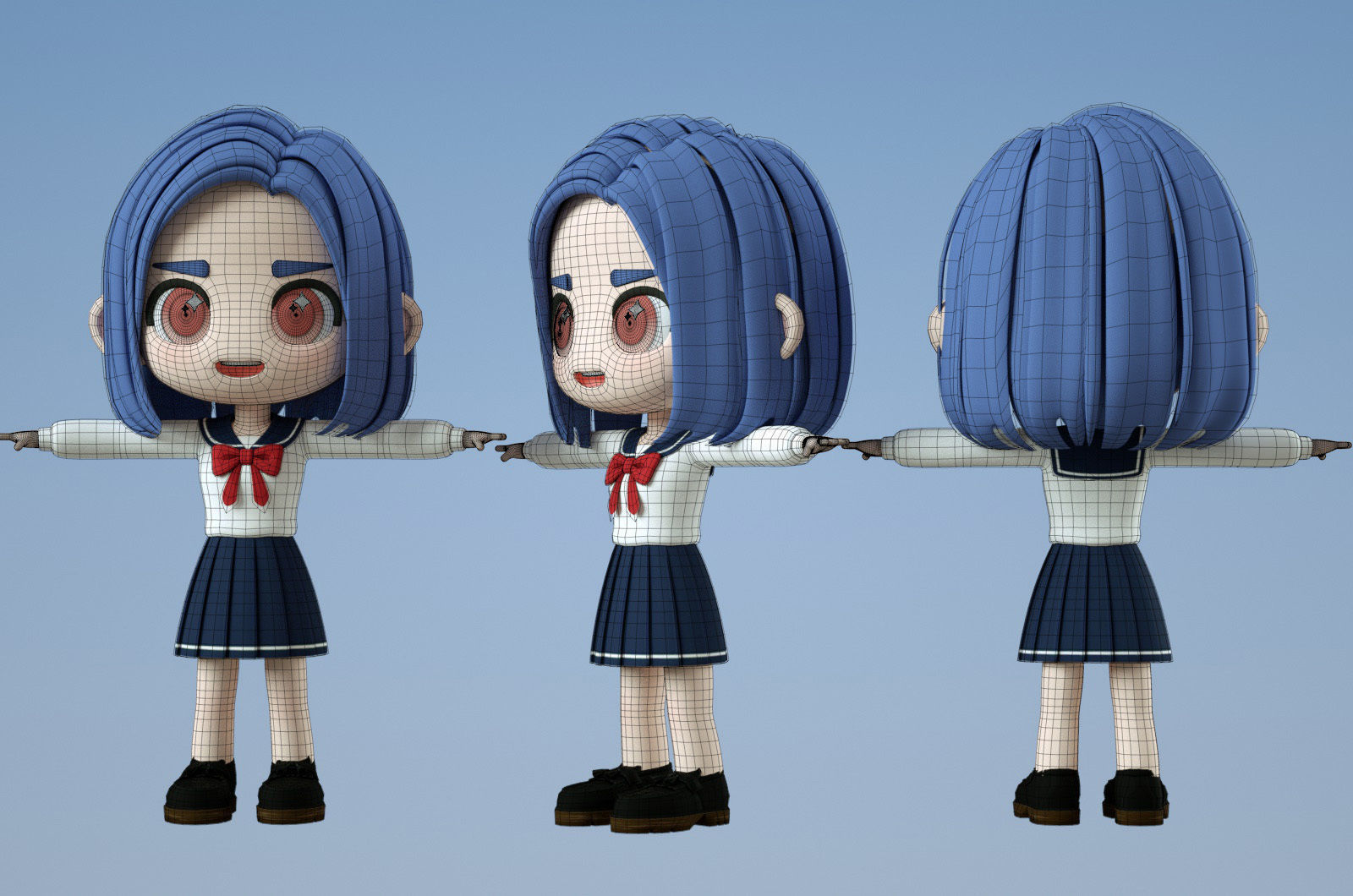 jk girl 3D model | CGTrader