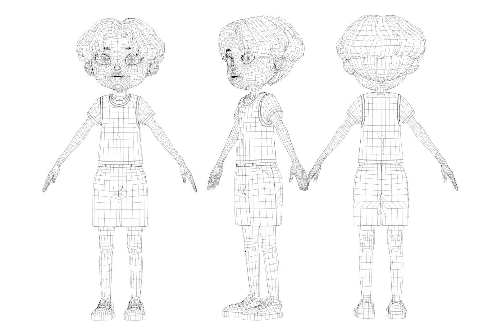 cartoon boy 3D model | CGTrader