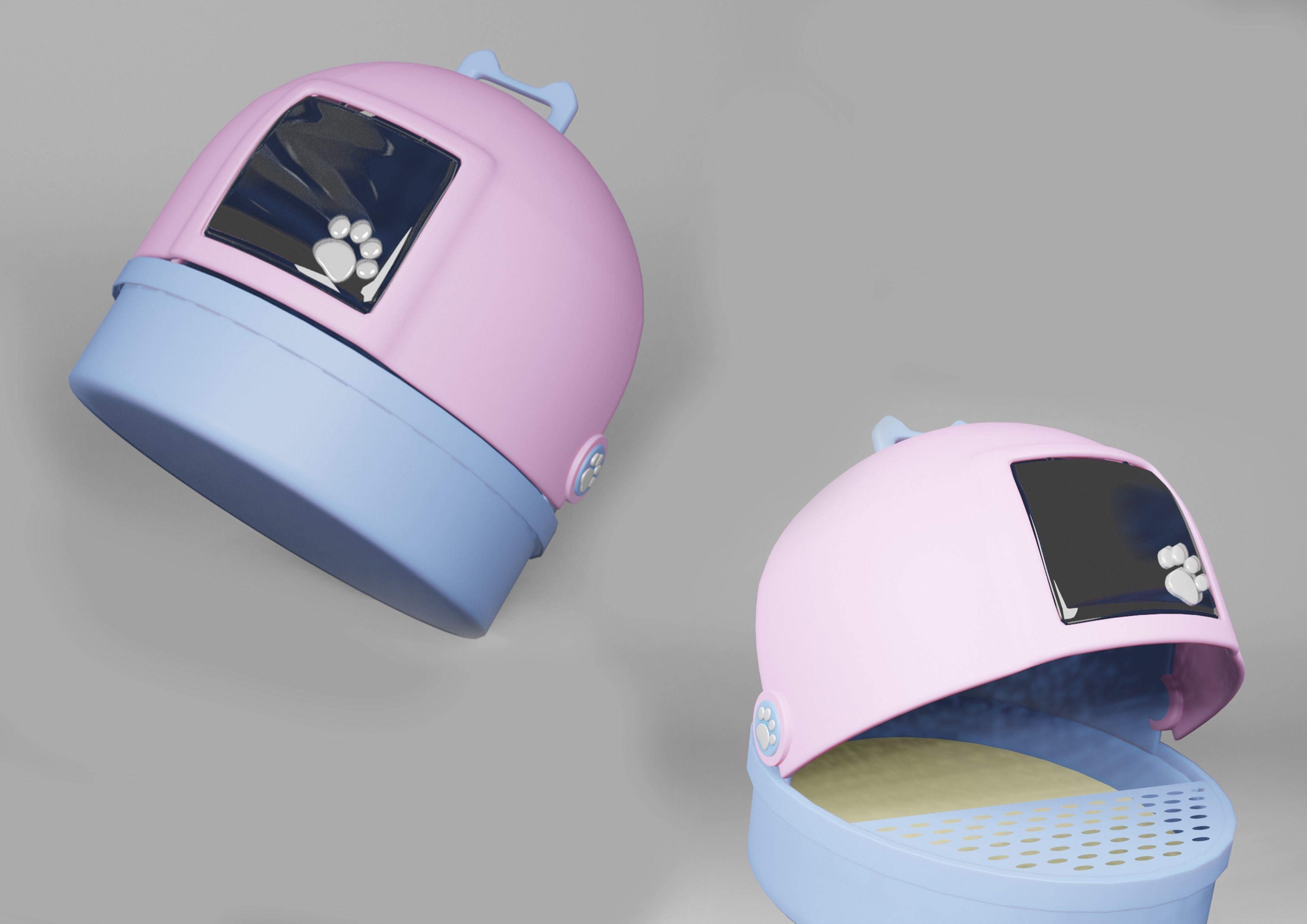 Cat Litter Box 3D model 3D model 3D printable | CGTrader
