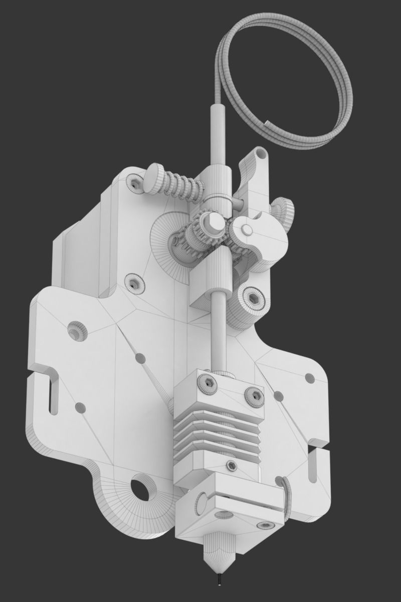 Extruder for 3D printer 3D model | CGTrader