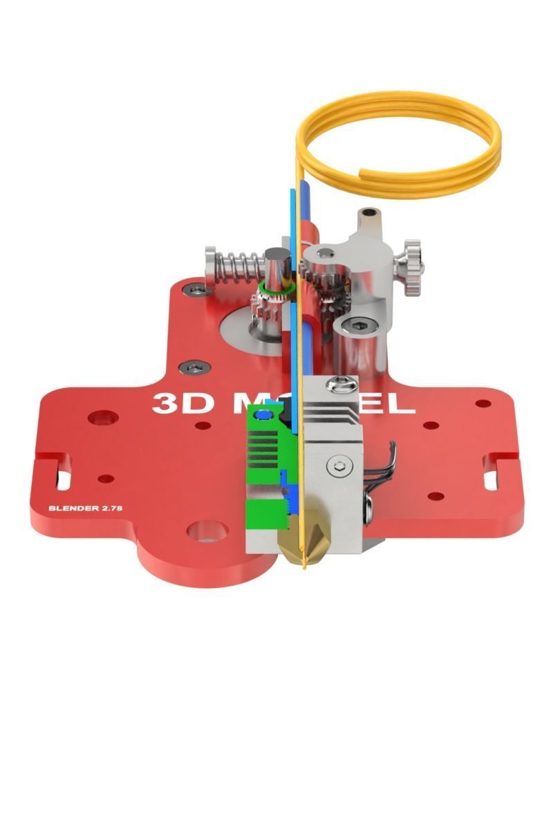 Extruder for 3D printer 3D model | CGTrader