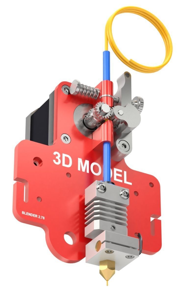 Extruder for 3D printer 3D model | CGTrader