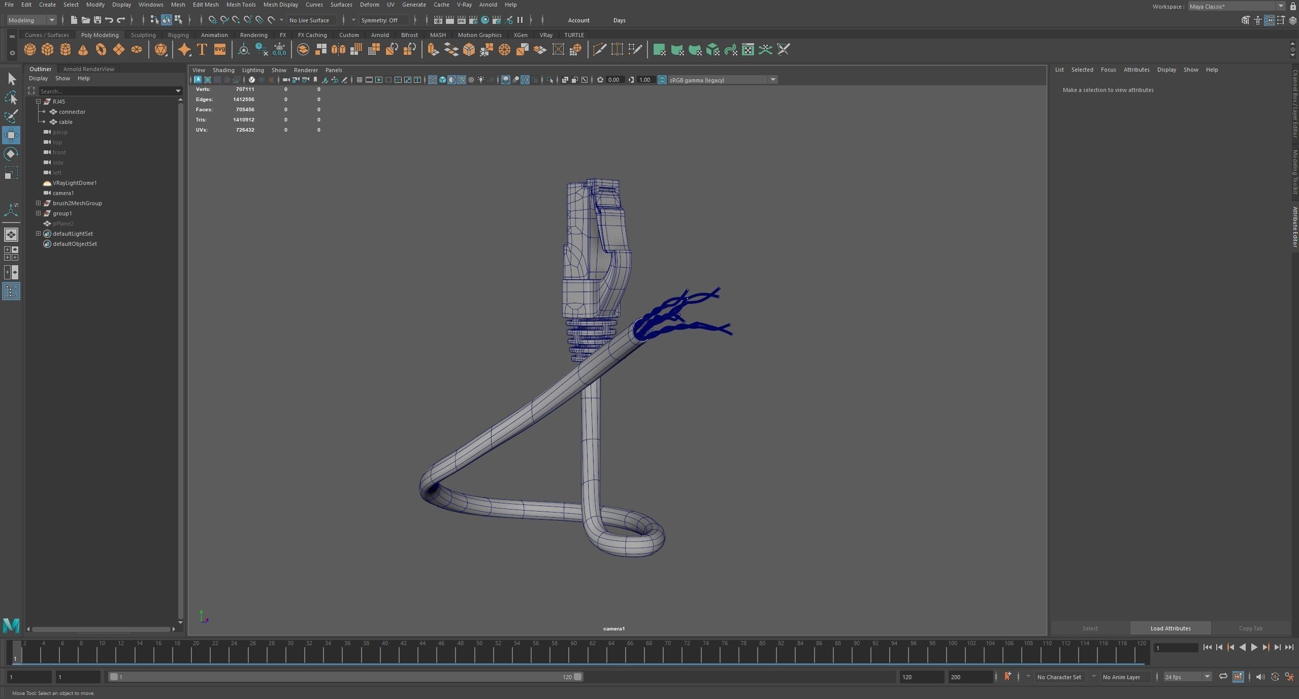 Rj45 Connector 3D model | CGTrader