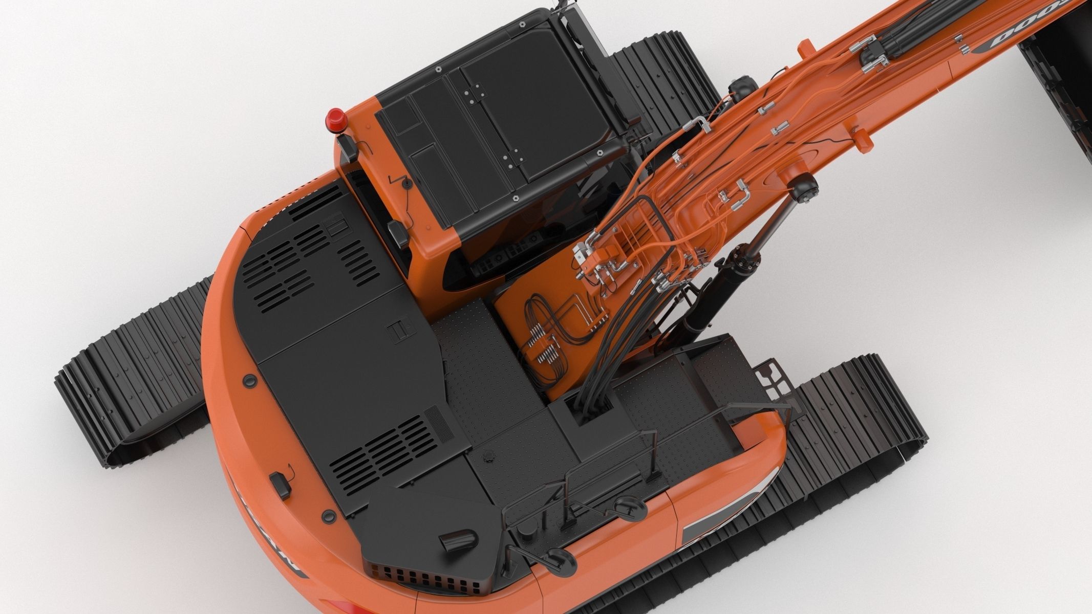 Doosan DX235LCR-5 Crawler Excavator 3D model | CGTrader