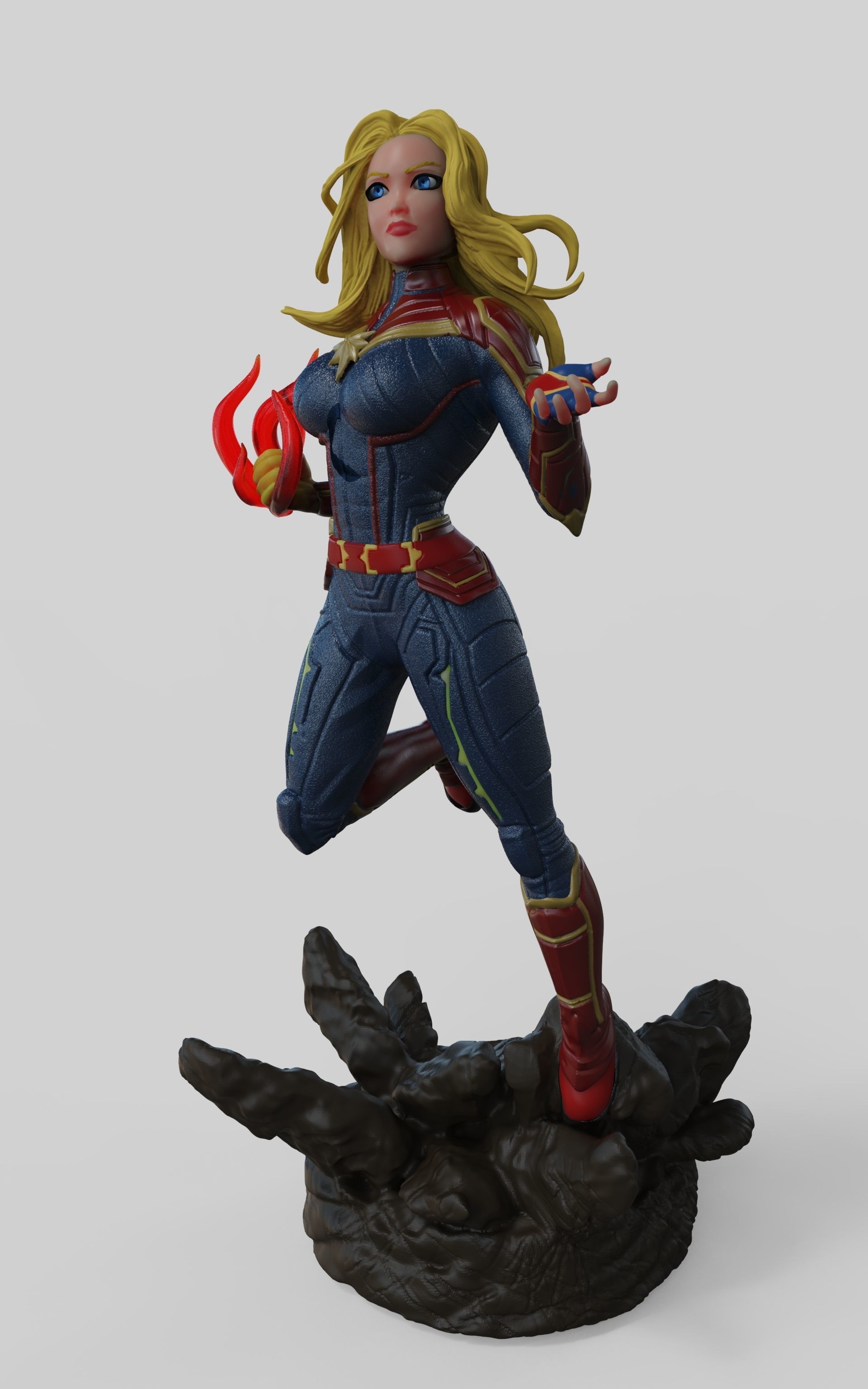 CAPTAIN MARVEL 3D model 3D printable | CGTrader