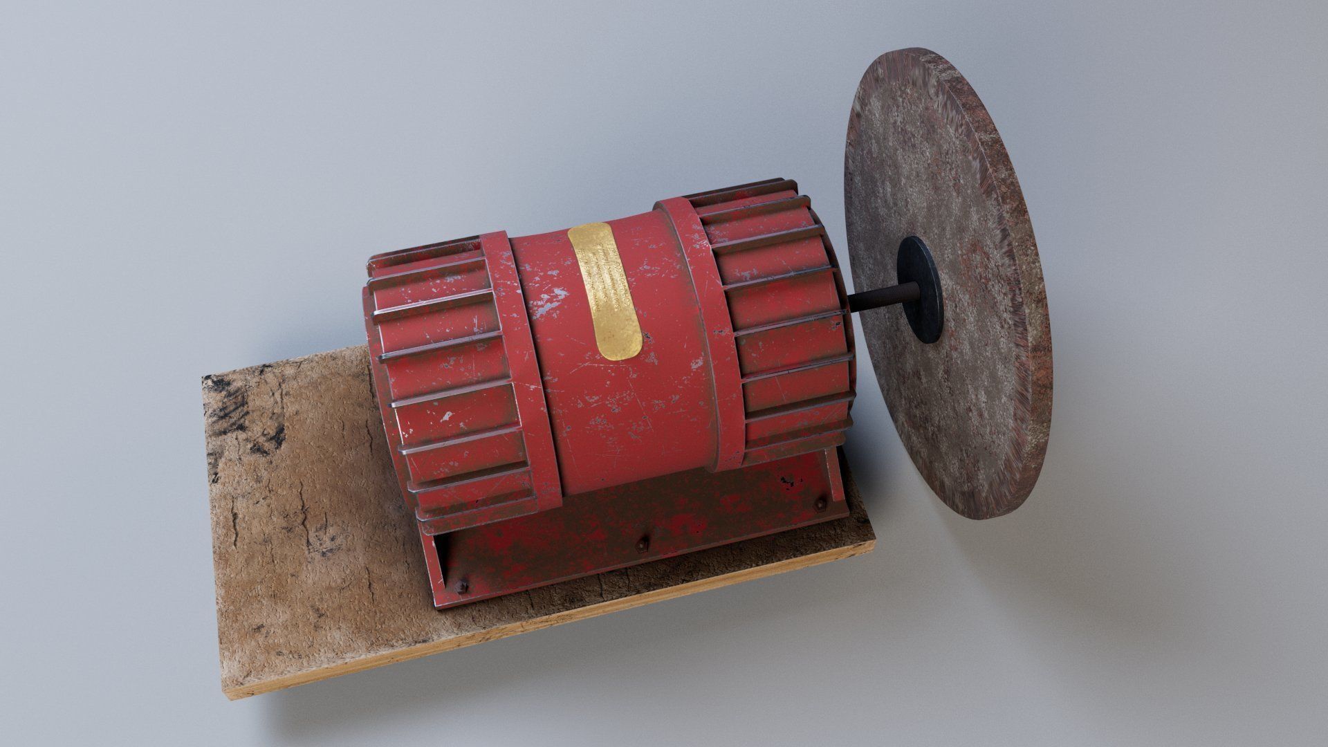3D model soviet grinding machine VR / AR / low-poly | CGTrader