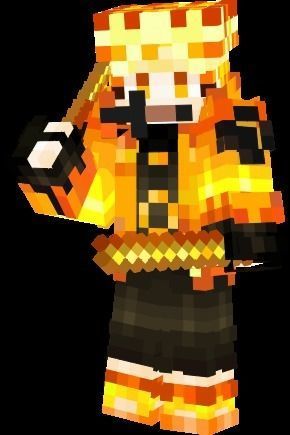 Naruto Uzumaki minecraft model with full rig free 3D model rigged ...