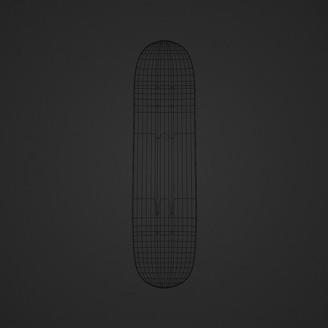Realistic skateboard deck 3D model | CGTrader