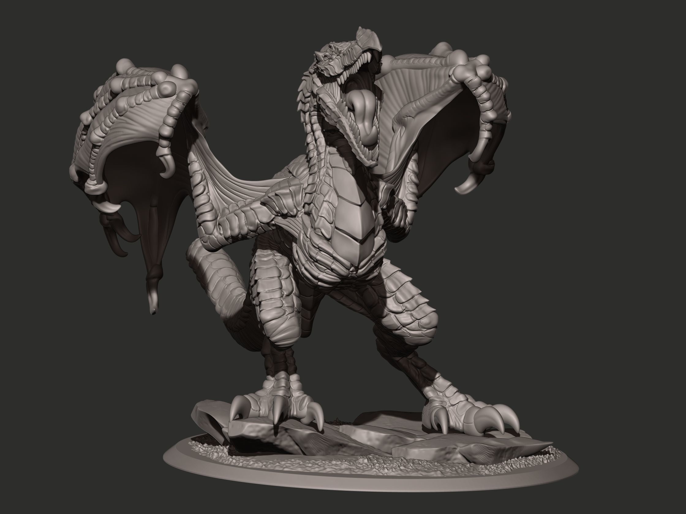 Angry Dragon 3D model 3D printable | CGTrader