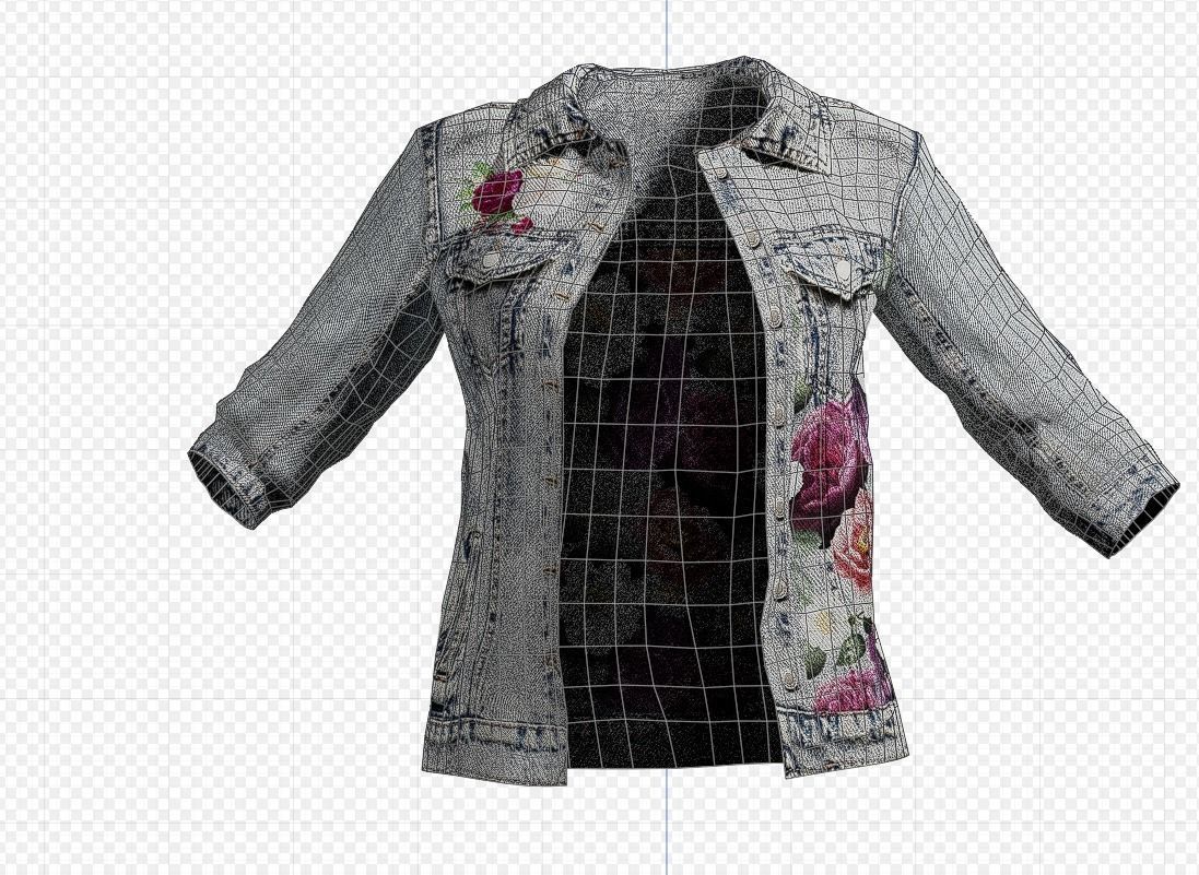 3D model Jean jacket VR / AR / low-poly | CGTrader