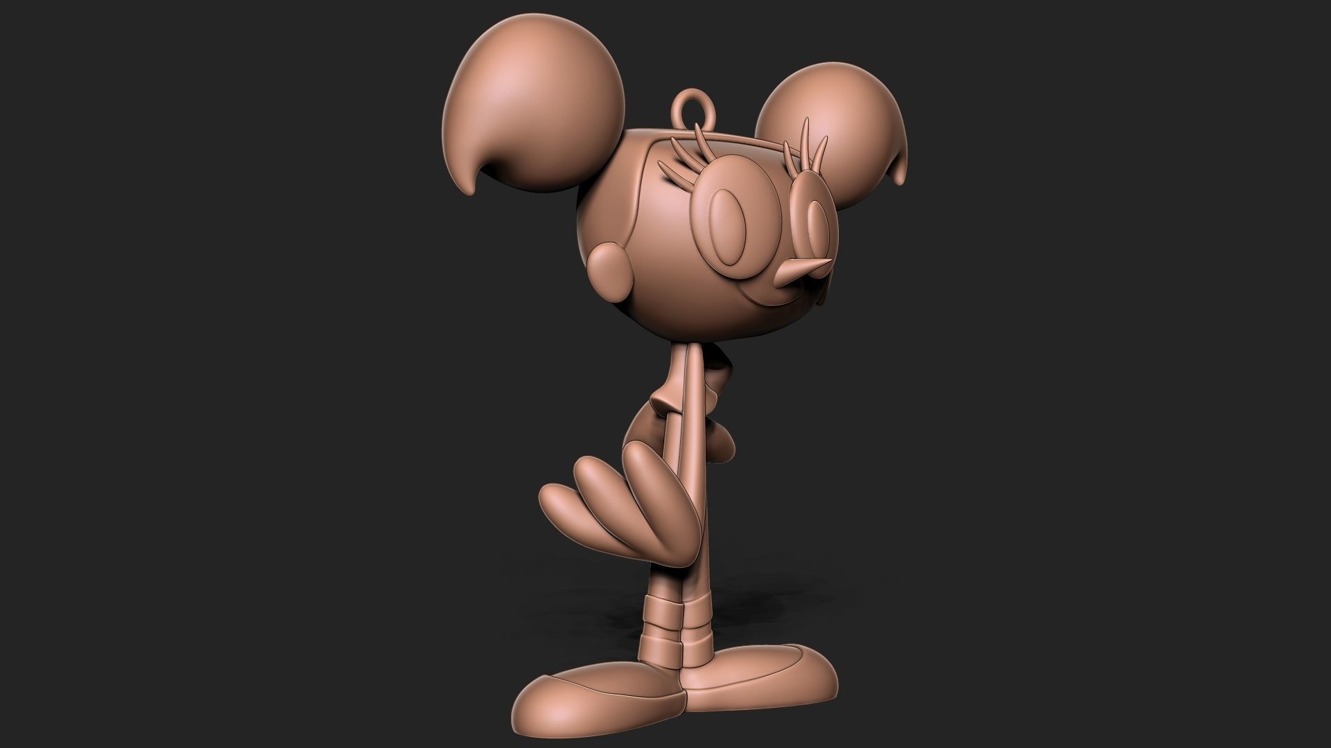 DEE DEE KEYCHAIN DEXTERs LABORATORY 3D model 3D printable | CGTrader