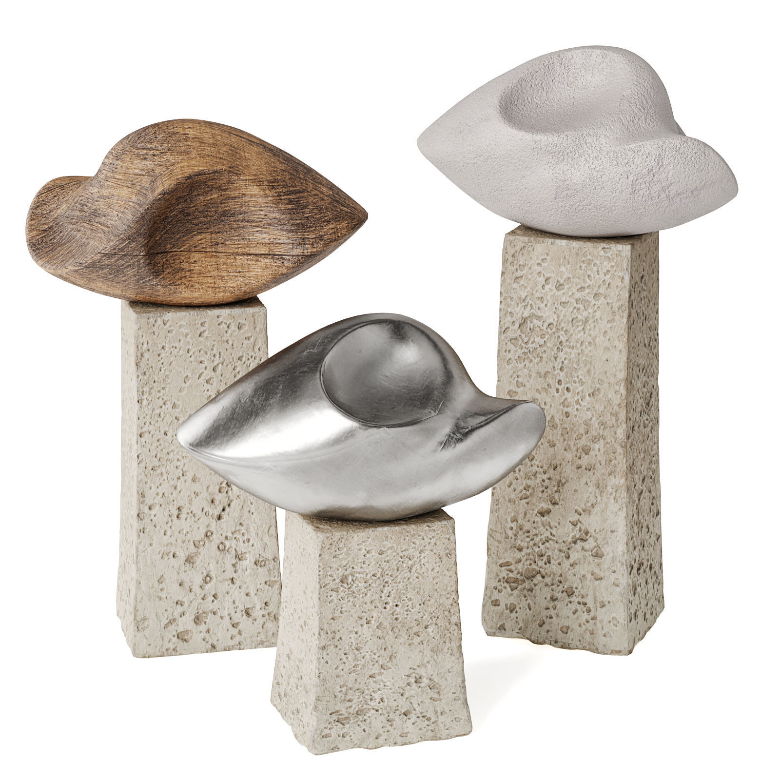 3D model Oval abstract figure VR / AR / low-poly | CGTrader