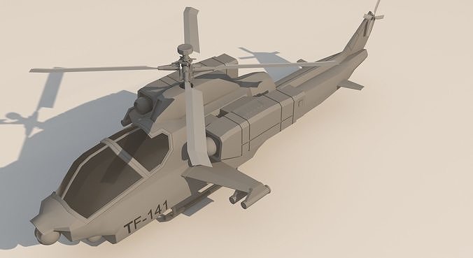 Helicopter Model military 3D model | CGTrader