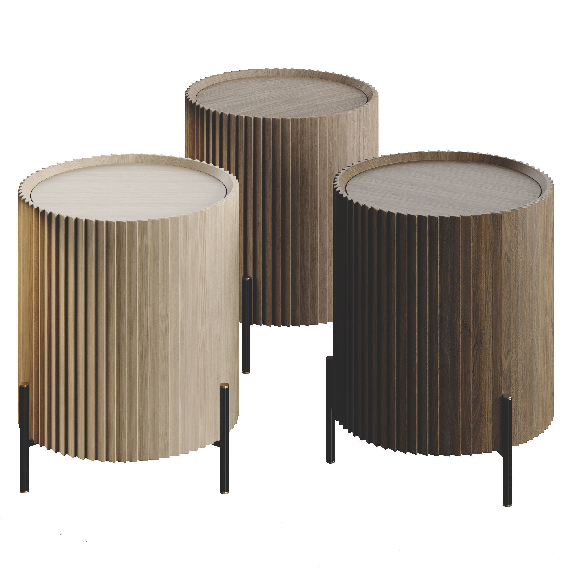 Lou Mindi Wood Bedside Table 3D model | CGTrader