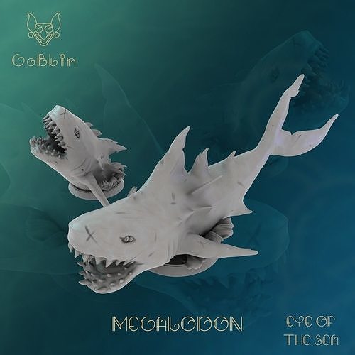 Megalodon - Eye of The Sea 3D model 3D printable | CGTrader