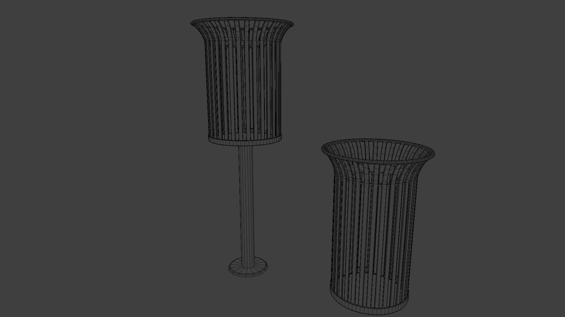 3D model Metal Trash Bin VR / AR / low-poly | CGTrader