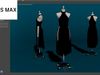 Evening Dress on Dress Form 3D model | CGTrader
