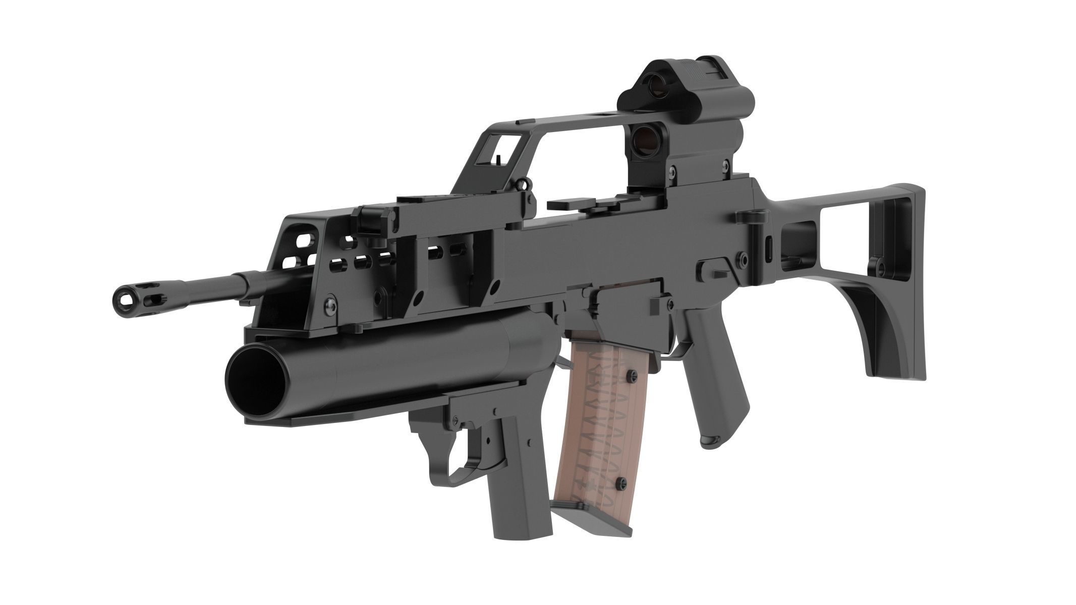 Heckler Koch AG36 Grenade launcher 3D model | CGTrader