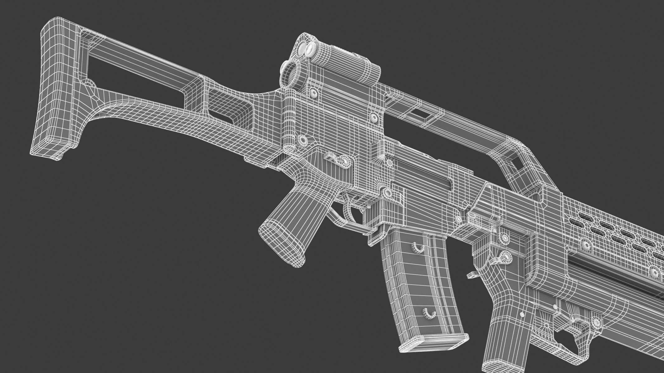 Heckler Koch AG36 Grenade launcher 3D model | CGTrader