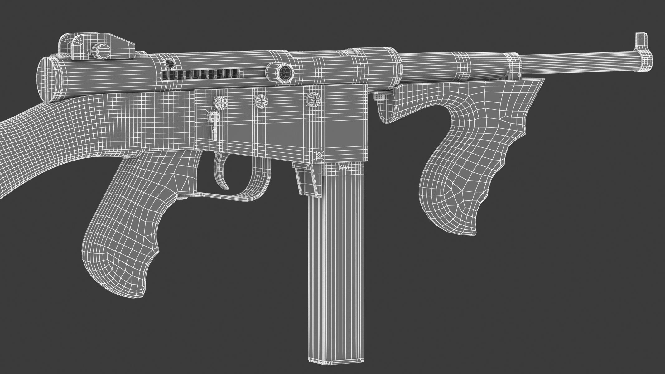 Ingram Model 6 Submachine gun 3D model | CGTrader