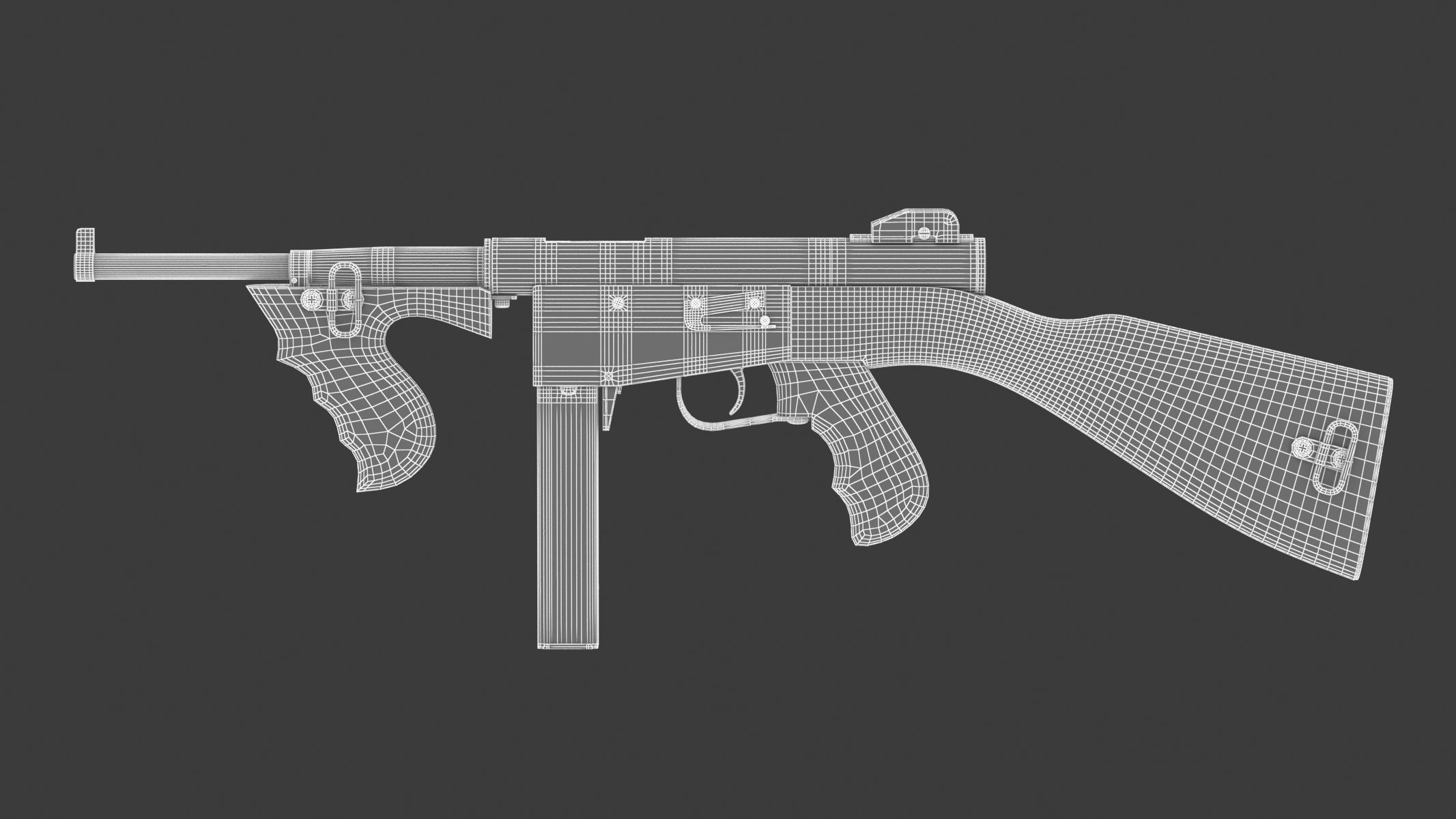 Ingram Model 6 Submachine gun 3D model | CGTrader