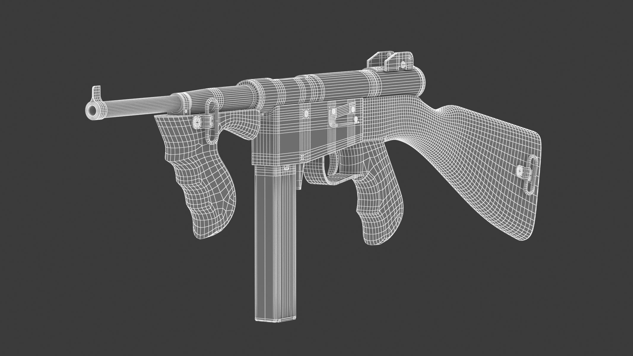 Ingram Model 6 Submachine gun 3D model | CGTrader