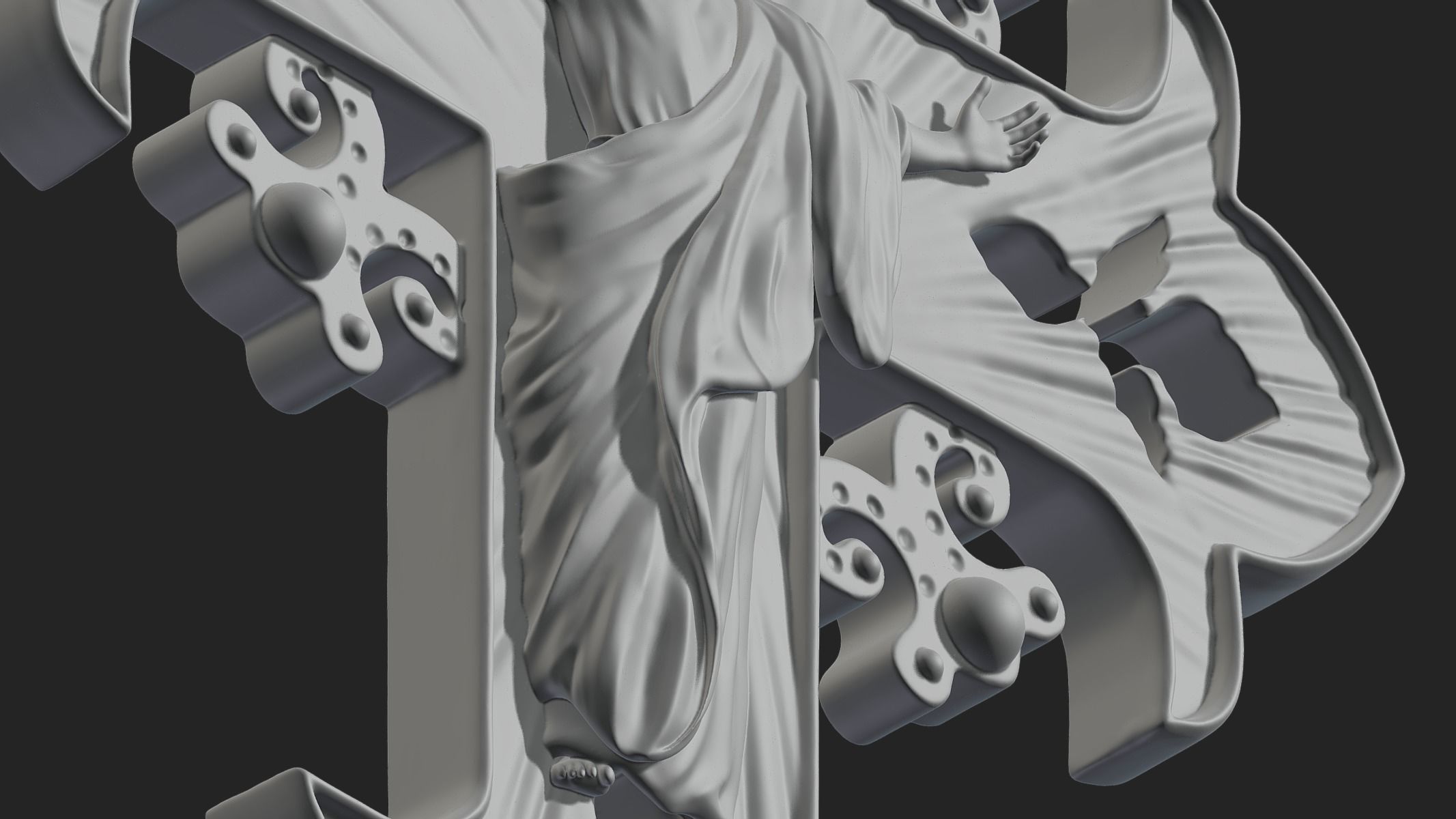 Jesus Ascension 3D model 3D printable | CGTrader