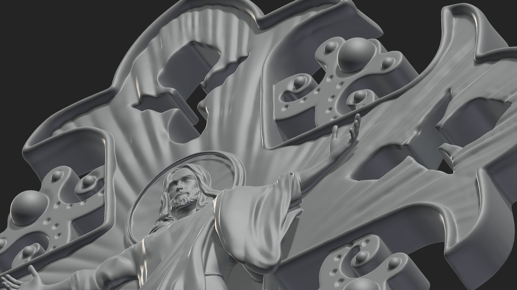 Jesus Ascension 3D model 3D printable | CGTrader