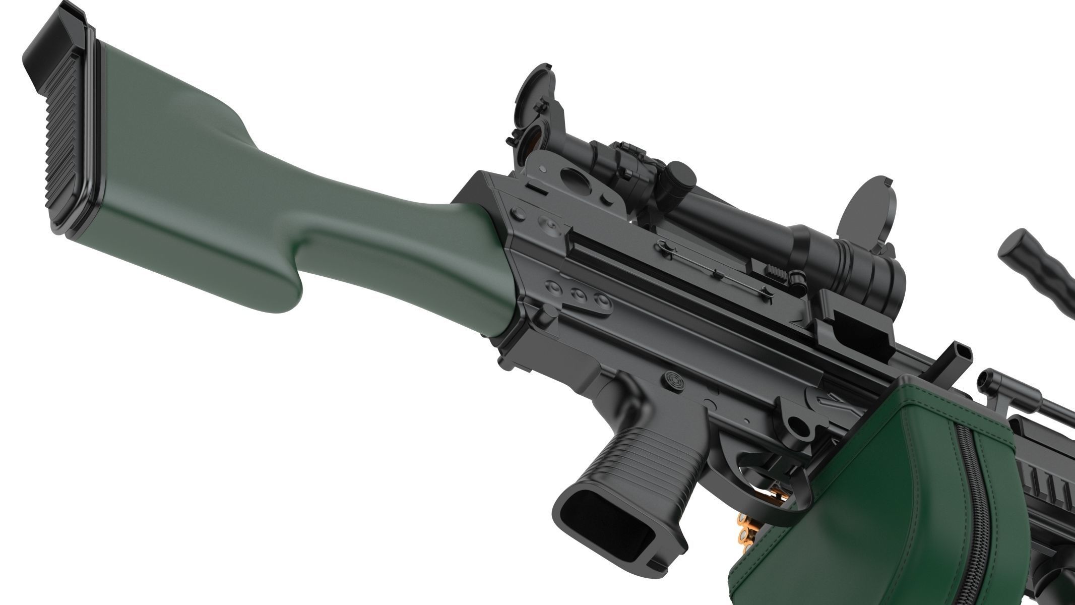 M249 Light Machine Gun 3D model | CGTrader